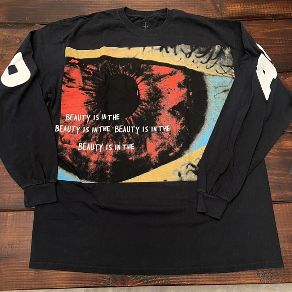 Travis Scott | Shirts | Travis Scott Eye Long Sleeve Astroworld Fw9 Tee ...